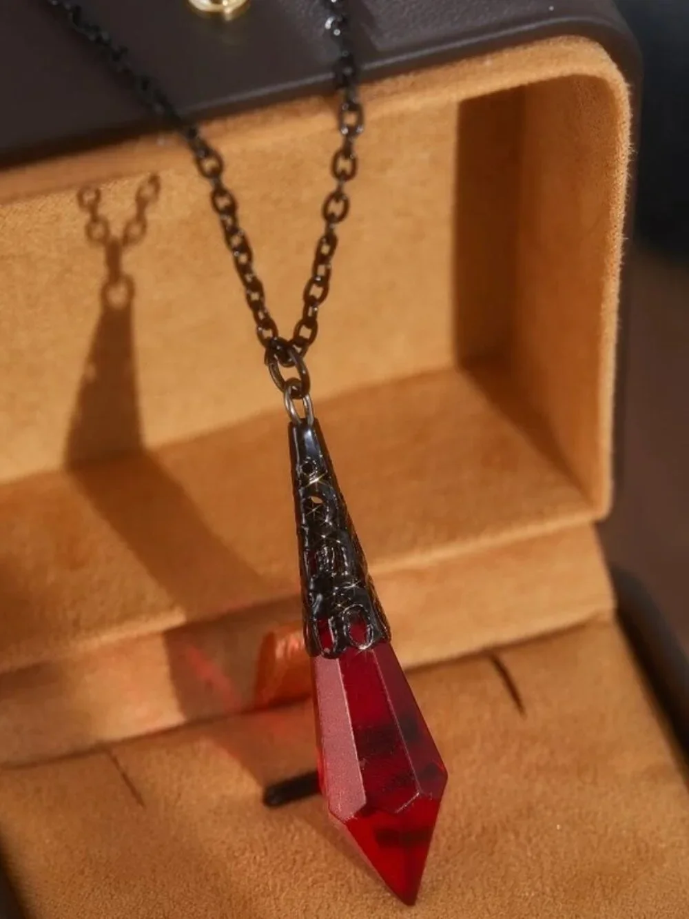 Syrios Gifts | Jewelry | Red Gothic Pendulum Pendant Necklace Witchy ...